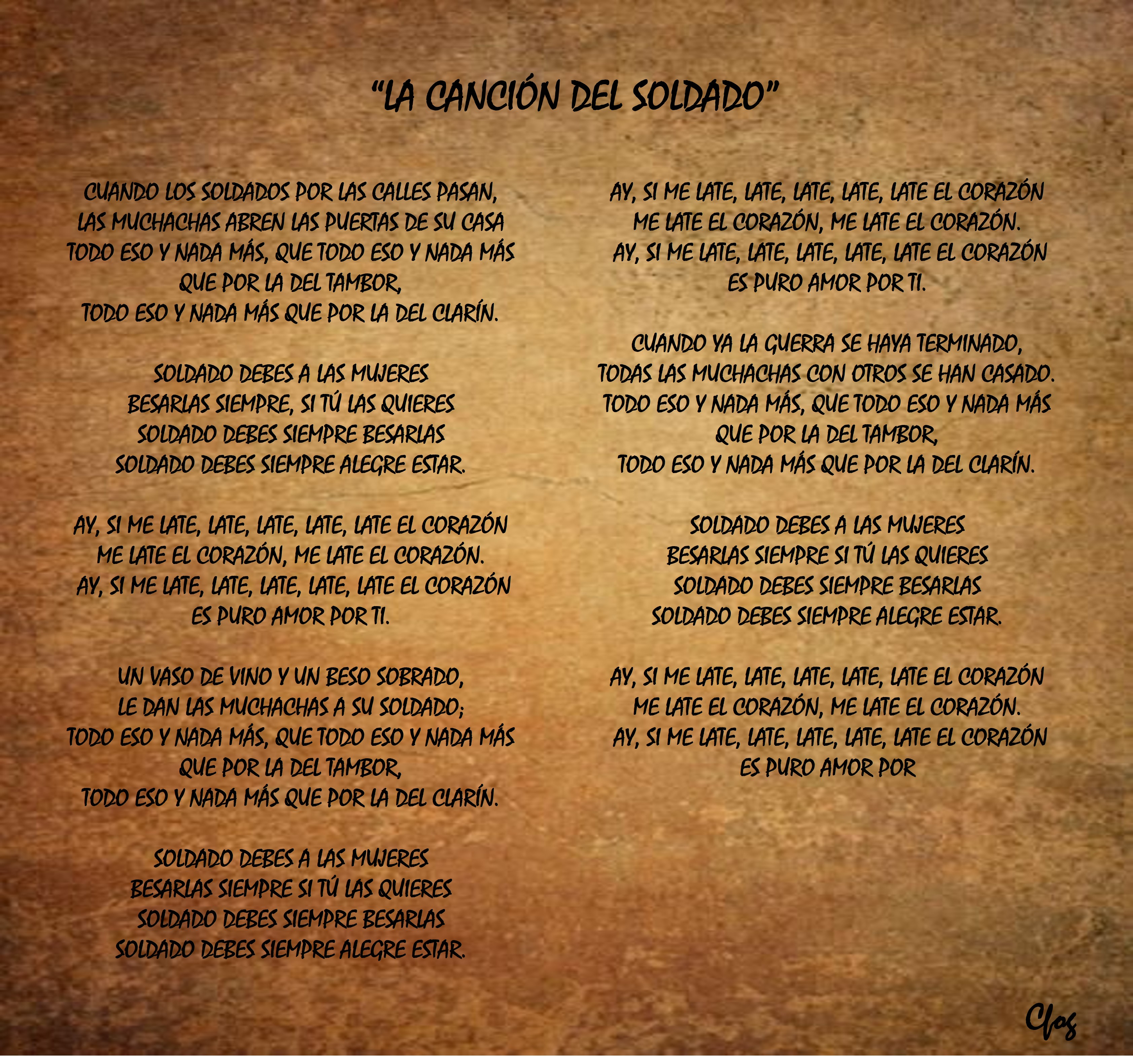 LETRA DE LAS CANCIONES DE CABALLERÍA – SER DE CABALLERÍA